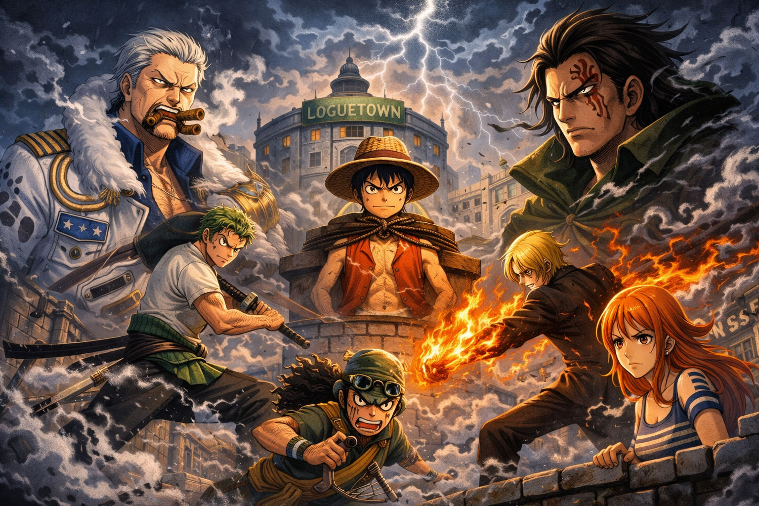 Fakta Menarik Arc Logue Town di One Piece